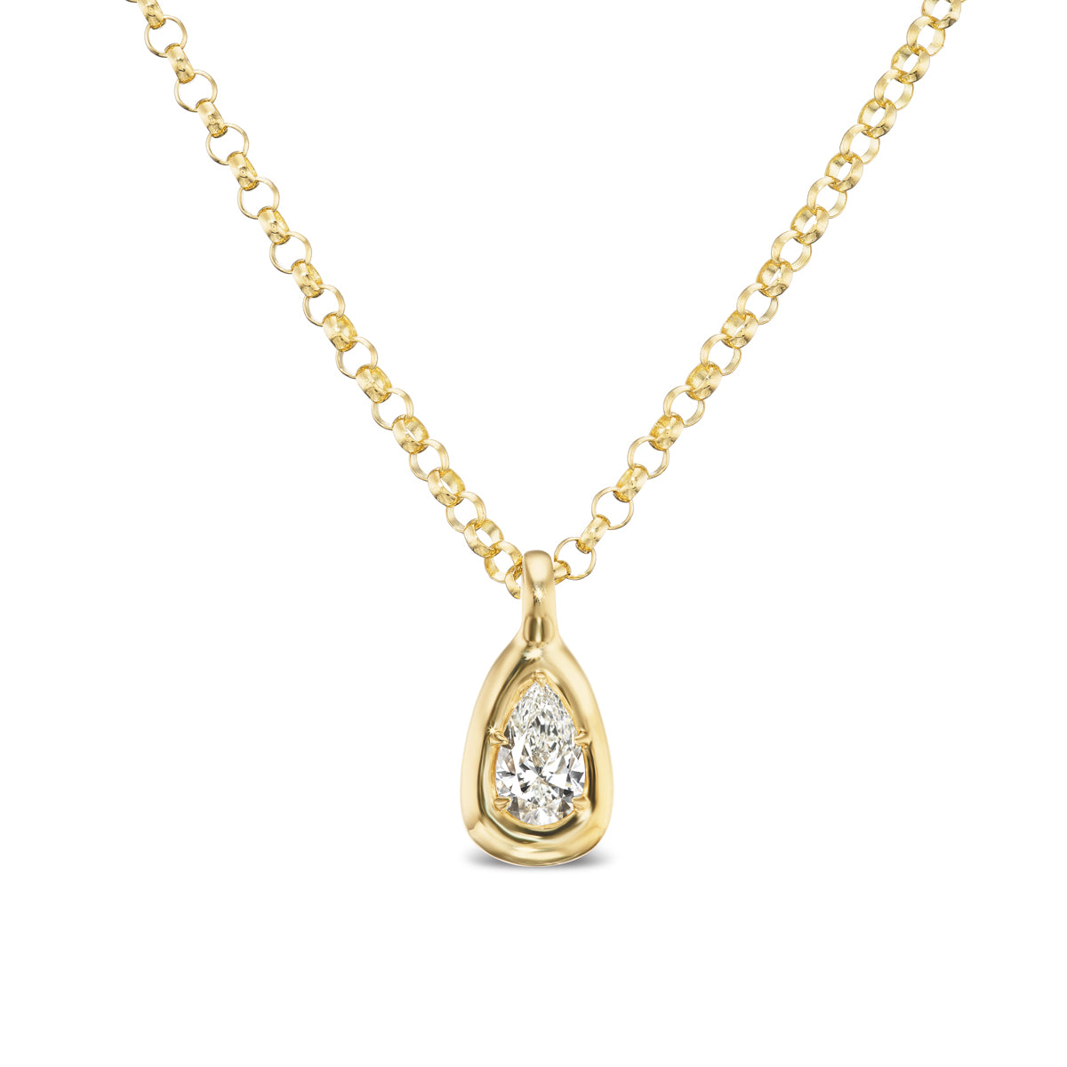 3.10ct Pear Nebula Pendant