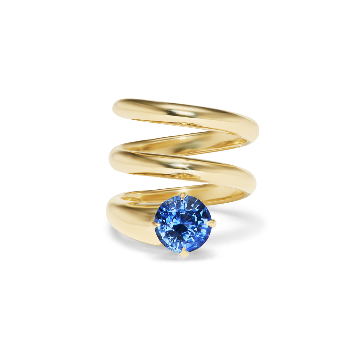 Sapphire Pinky Bobina Ring
