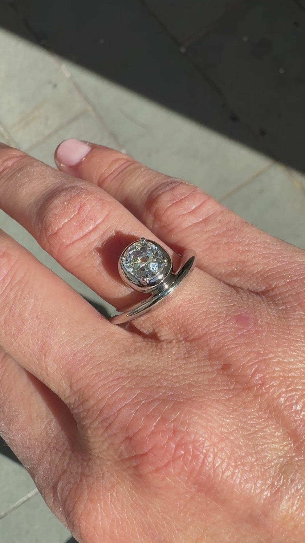 1.52ct Platinum Perch